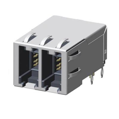Cina Jack modulari a catena 5e a scudo nero con RJ45 attraverso la terminazione del foro 8 configurazione di posizione in vendita