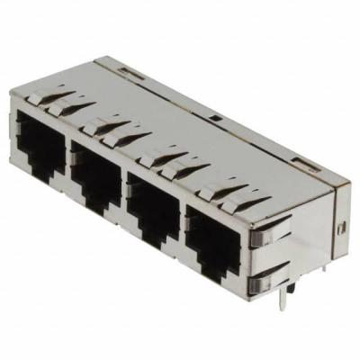Cina Jack modulari a catena 5e a scudo nero con RJ45 attraverso la terminazione del foro 8 configurazione di posizione in vendita
