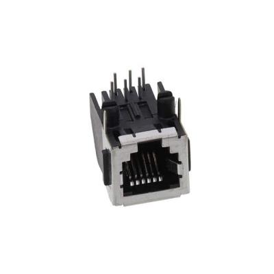 Cina Connectivity TE Cat 3 Shielded Black IC Modular Connectors RJ25 per dispositivi Ethernet Through Hole in vendita