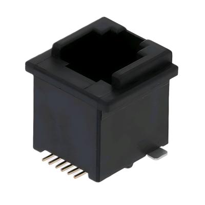 Cina Tecnologia di connettività TE Categoria 3 Connettori Ethernet SMD/SMT modulari neri RJ45 non blindati 8 posizioni in vendita