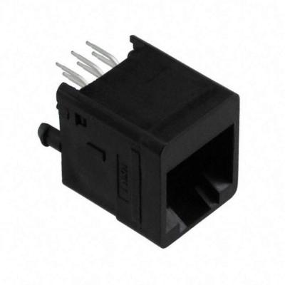 Cina Jack modulari SMD/SMT neri a 6 posizioni Cat 3 con corrente nominale 1,5A per connessioni Ethernet in vendita