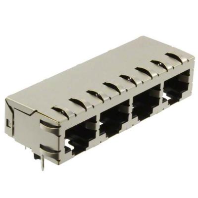 China Zwarte schild Cat 5e modulaire jacks met RJ45 voor door gaten beëindigen Te koop