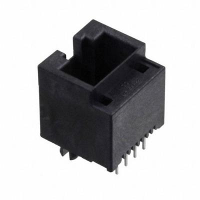 Cina TE Connectivity Cat 3 RJ22 Black Modular Ethernet Connector Through Hole Non protetto 4 posizione in vendita