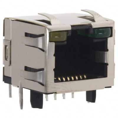 Cina Connettore modulare RJ45 a scudo nero Cat 5 con terminazione attraverso foro in vendita
