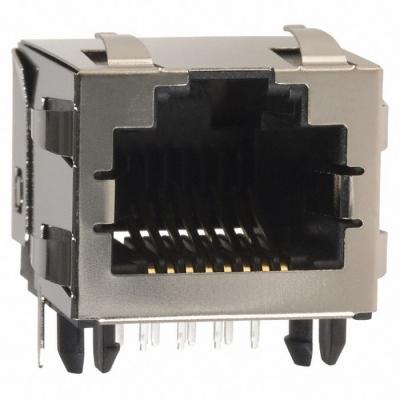 Cina CAT5E RJ45 Jack modulari Ethernet blindati attraverso connettori IC a foro 8 posizione colore nero in vendita