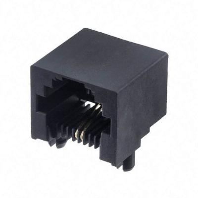 Cina Connettori Ethernet RJ45 blindati di categoria 5 Connessione a taglio nero 8 Posizione per connettività AMP TE in vendita