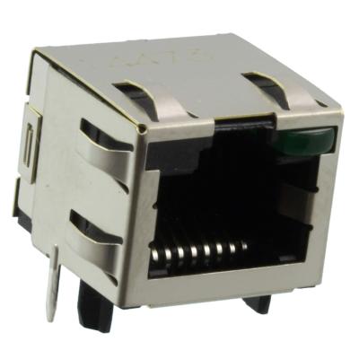 Cina Connettori Ethernet RJ45 blindati di categoria 5 Connessione a taglio nero 8 Posizione per connettività AMP TE in vendita