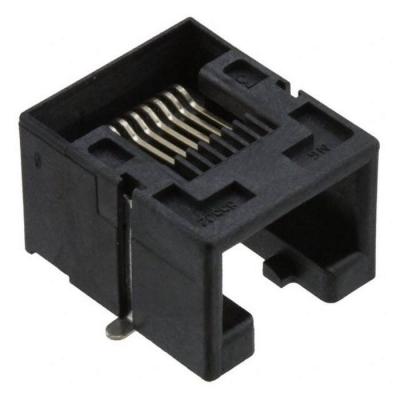 Cina RJ45 nero 8 posizioni jack modulari Cat 3 non protetti attraverso connettori a 150V 1.5A in vendita