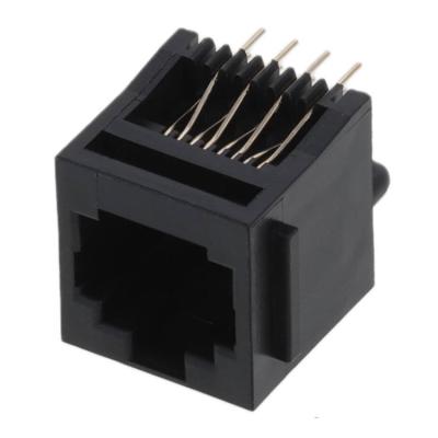Cina RJ45 nero 8 posizioni jack modulari Cat 3 non protetti attraverso connettori a 150V 1.5A in vendita