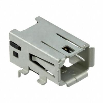中国 ブラックシールド 8 ポジション モジュラー イーサネット コンネクタ 500 mA SMD/SMT 電圧 30V 販売のため