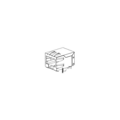 Cina Connettore IC RJ45 cat 3 blindato nero con terminazione attraverso il foro in vendita