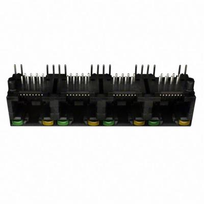Cina Connettori Ethernet RJ45 a catena nera a 8 posizioni in vendita