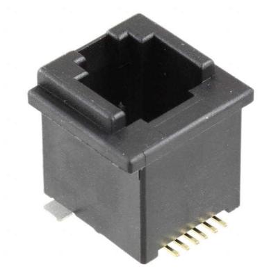Cina Cat 3 Black IC Connectors RJ11 Jack modulari per applicazioni SMT in vendita