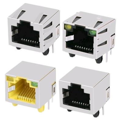 Cina Connettori IC Cat 5 blindati in nero RJ45 8 Posizione attraverso il modulo Ethernet a foro in vendita