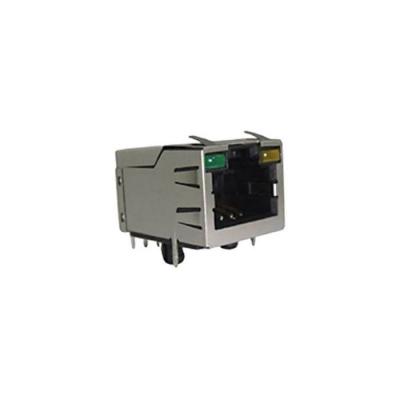Cina 6116640-1 Cat 3 protetto RJ45 connettori Ethernet modulari Nero 8 posizione con doppio USB in vendita