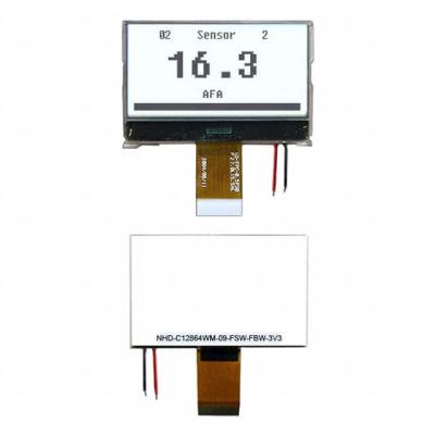 中国 128x64 ホワイト LED バックライト FSTN グラフィックディスプレイ ニューヘイブンディスプレイによる反射平行/シリアルインターフェース 販売のため