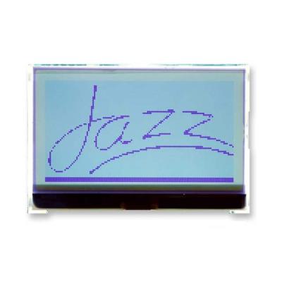Cina Modulo di visualizzazione grafica STN grigio attivo con retroilluminazione riflettente Interfaccia parallela/SPI Grafica nera 128x64 in vendita