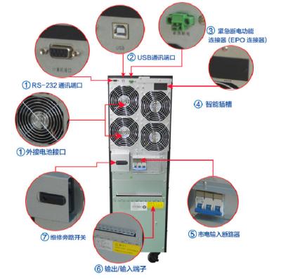 China 380Vac In 240 Vac Uninterruptible Power Supply System , Fast Transfer 15 Kva Online Ups for sale