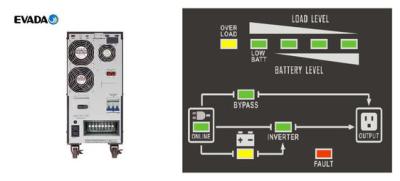 China 3 In 1 Out Single Phase Online UPS N + X Parallel Over Load Protection for sale