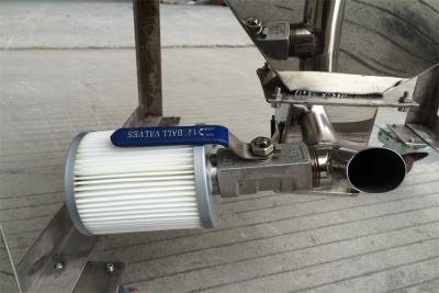 China 80L - 1000L Stainless Steel Storage Tank Bin For Plastic Resin Pellet Storing for sale