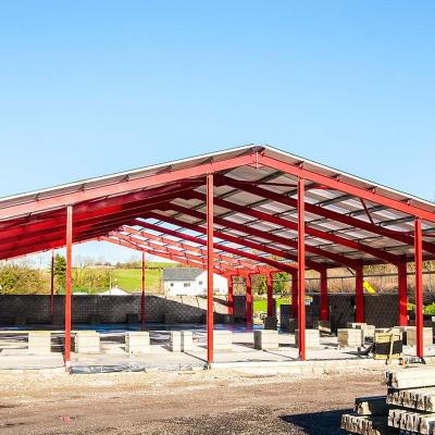 China Prefab House Home Building Steel Structure Glass with Roofing Single Steel Sheet for sale