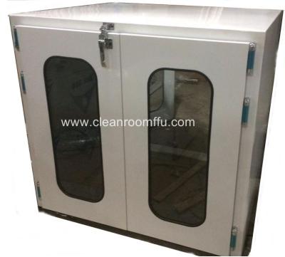 China Floor Mounted Double swing Door Clean Room Pass through Box for sale