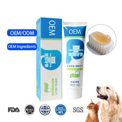 China Pet Toothpaste Private Label Natural OEM Organic Remove Tartar Fresh Breath Protect Gums Pet Dental Care Cat Dog Toothpaste for sale