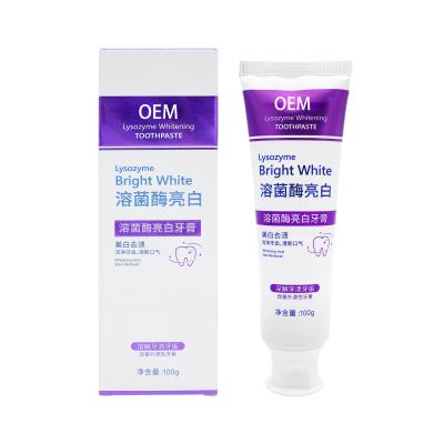 China Lysozyme Mint flavored toothpaste for fresh breath and effective plaque control with gentle formula for sensitive teeth for sale