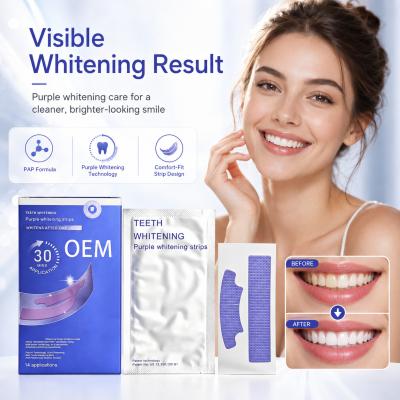 China Home Use Fruit Flavor Coconut Whip Teeth Whitening Strips Double Elastic Oral Hygiene Care Non Peroxide Teeth Whitening Strips for sale