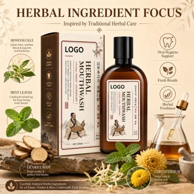 China Chinese Herbal Grape Flavor Fresh Mouthwash 500ml Regular Size for Gum and Oral Relief for sale