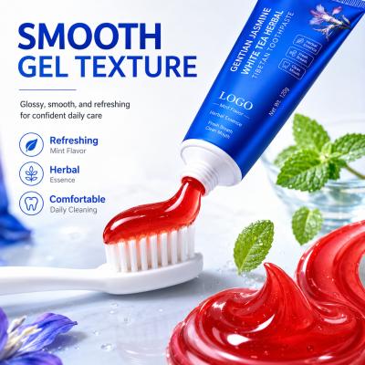China 120g Toothpaste Strong Mint Fresh Bright White with Jasmine for Refreshing Breath Beauty Personal Care Product for sale