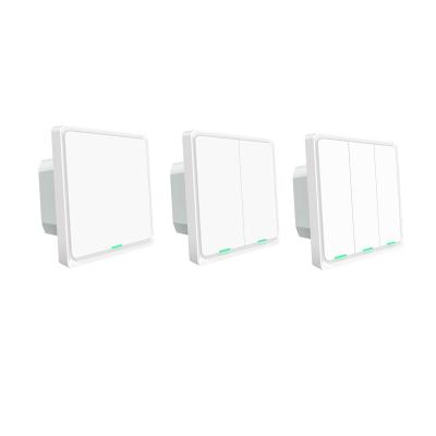 China Tuya Switch Works without Internet Blue tooth Single Point Mesh Smart Home Light Wall Switches Smartlife APP Alexa Googl for sale