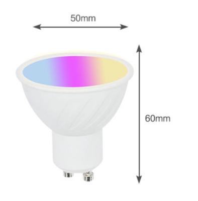 China 5W ZIGBEE smart LED bulb work with google home, TUYA Smart life,  GU10 , RGB. dimmable, timer setting for sale