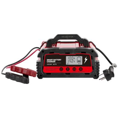 China 3 Stage Car Battery Charger 5A 10A 20A for lead acid, AGM, GEL batteries  12V 24V Intelligent for sale