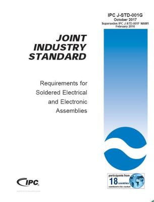 China IPC J-STD-001J Requirements for Soldered Electrical and Electronic Assemblies for sale