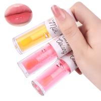 Quality Moisturizing Lip Oil Peach Flavor Honey Plumper Lips Clear Gloss Oil for sale