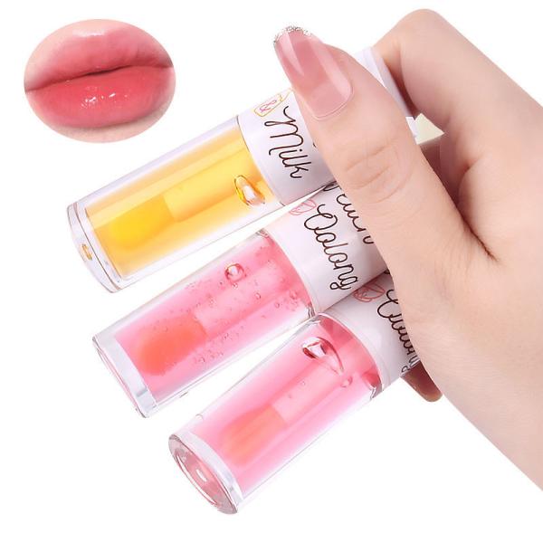 Quality Moisturizing Lip Oil Peach Flavor Honey Plumper Lips Clear Gloss Oil for sale