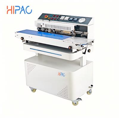 China Hipac Semi-Automatic Electric Heat Sealing Machine Continuous Inflatable Bag Sealing with Degassing and Inflation for sale