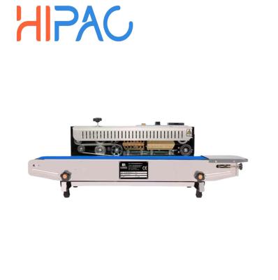China HIPAC FR770W Continuous Sealing Machine with 500W Power 0-18m/min Speed and 0-300℃ Temperature Range for Efficient Packaging for sale