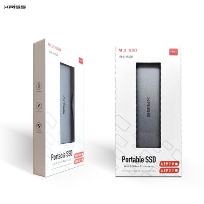 China Aluminum SSD External Hard Drive Enclosure M.2 NVME SATA Dual Protocol Usb 3.0 for sale
