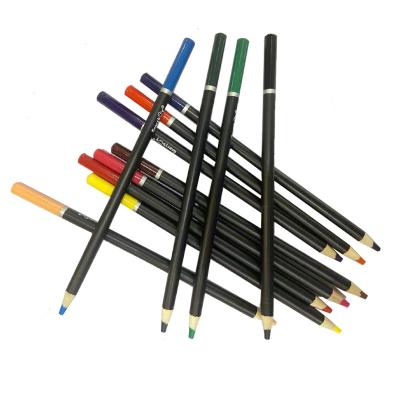 China High quality 4.0mm lead soft basswood water soluble color pencil set with silver ferrule and dip top for sale