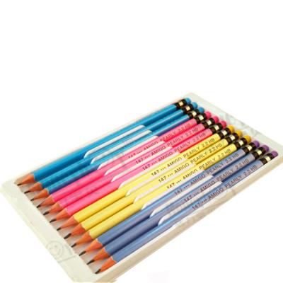 China 2021 Advanced packing pearly painting wooden 2.2 HB pencil with eraser for sale