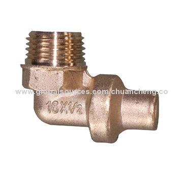 China Brass union elbow fitting, OEM orders are welcome for sale