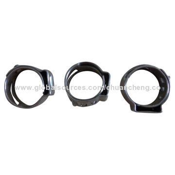 China Stainless Steel Single Ear Stepless Hose Clamp for sale