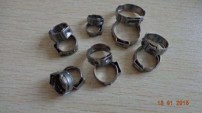 Sola abrazadera del tubo del acero inoxidable del oído, abrazaderas de manguera modificadas para requisitos particulares del acero inoxidable, hechas en fabricante del profesional de China