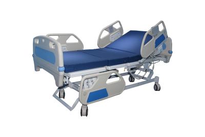 China 75 Degrees Adjustable Electric Bed For Home Care Function Manual Full Curve Nursing Bed White Mute Wheel Eight Function for sale