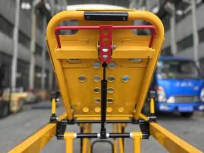 Cina Stretcher per ambulanze in alluminio ingrossato di fascia alta per soccorso di emergenza con altezza regolabile dello schienale per uso ospedaliero in vendita