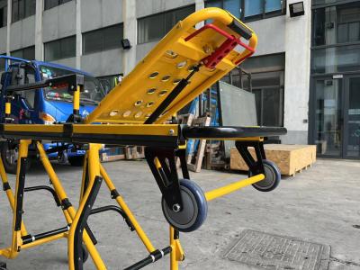 Cina Stretcher per ambulanze in alluminio ingrossato di fascia alta per soccorso di emergenza con altezza regolabile dello schienale per uso ospedaliero in vendita