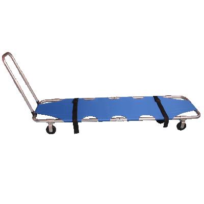 China Four Wheel Folding Stretcher With Drawbar for sale
