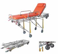 China 40kg Ambulance Collapsible Stretcher Height Adjustable Back Automatic Loading for sale